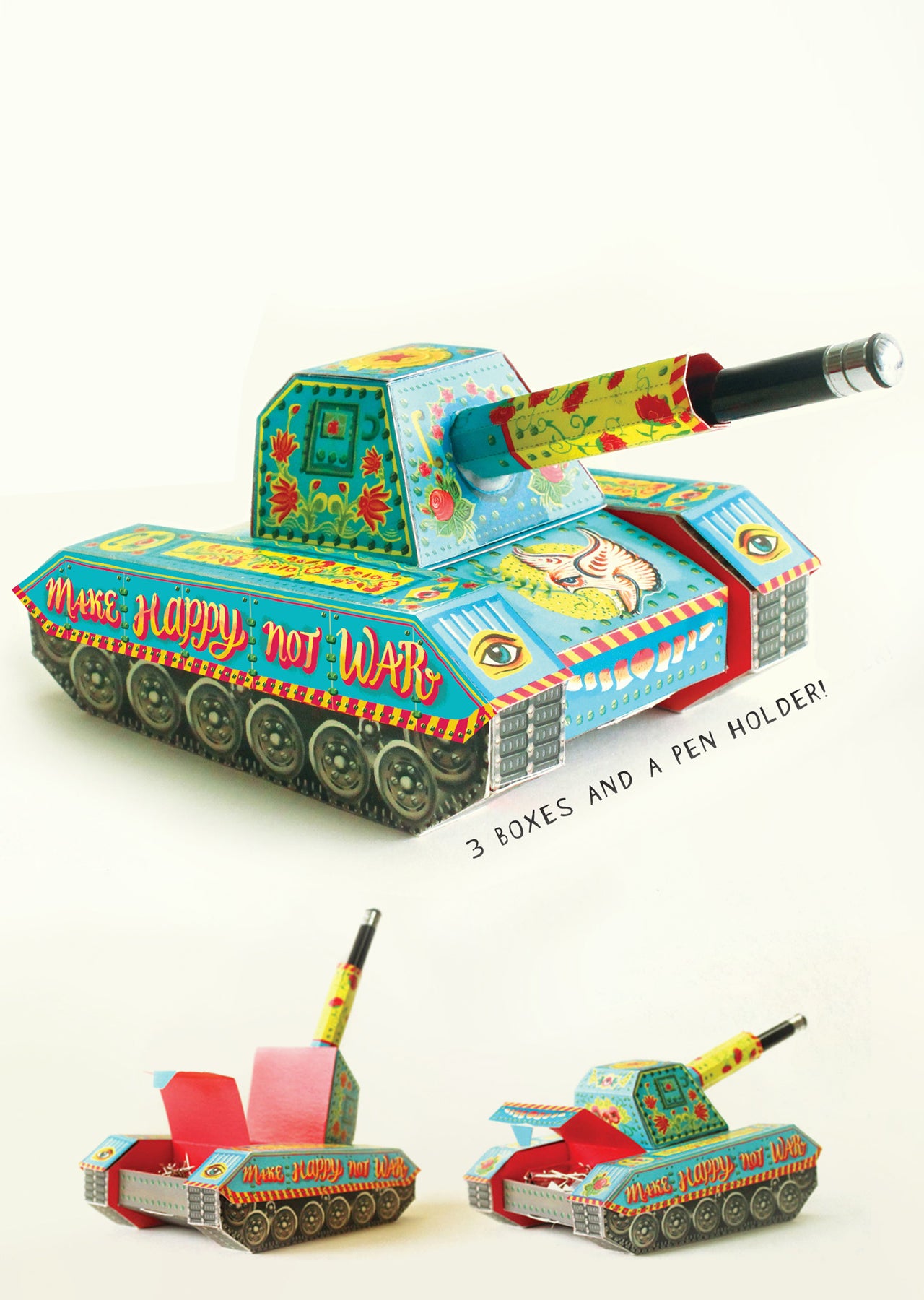 Paper Craft Army Tank Model - DIY Paper Craft Kit