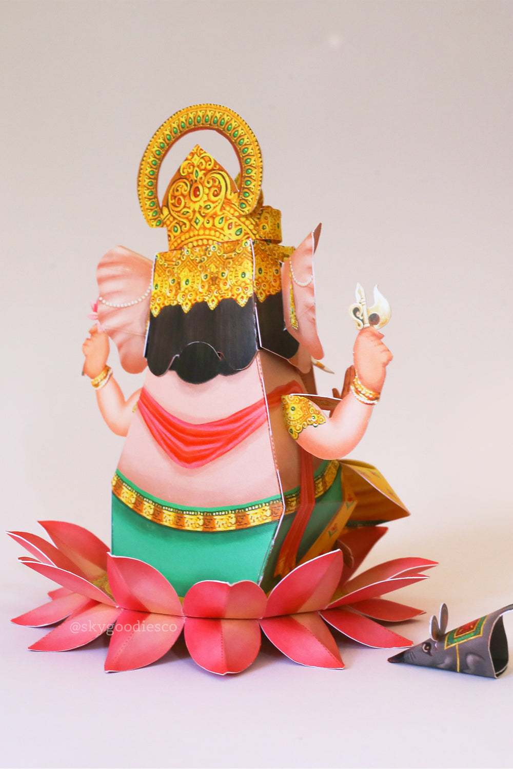 Ganesha DIY Paper Craft Kit: Eco-friendly Ganpati Bappa idol