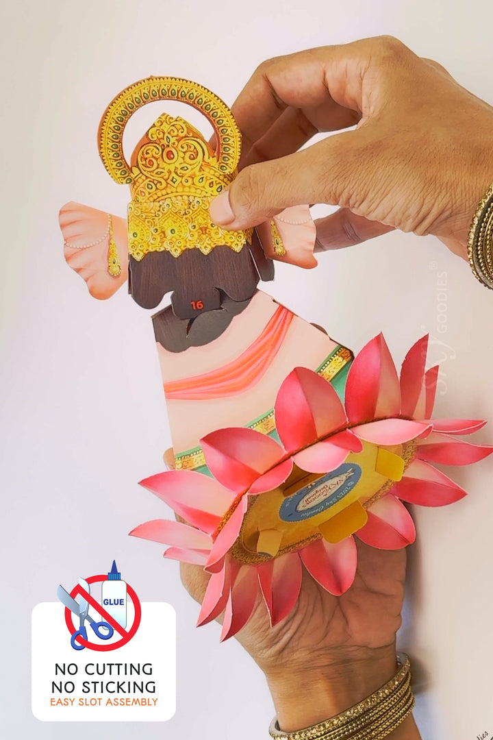 Ganesha DIY Paper Craft Kit: Eco-friendly Ganpati Bappa idol – Happy Wagon