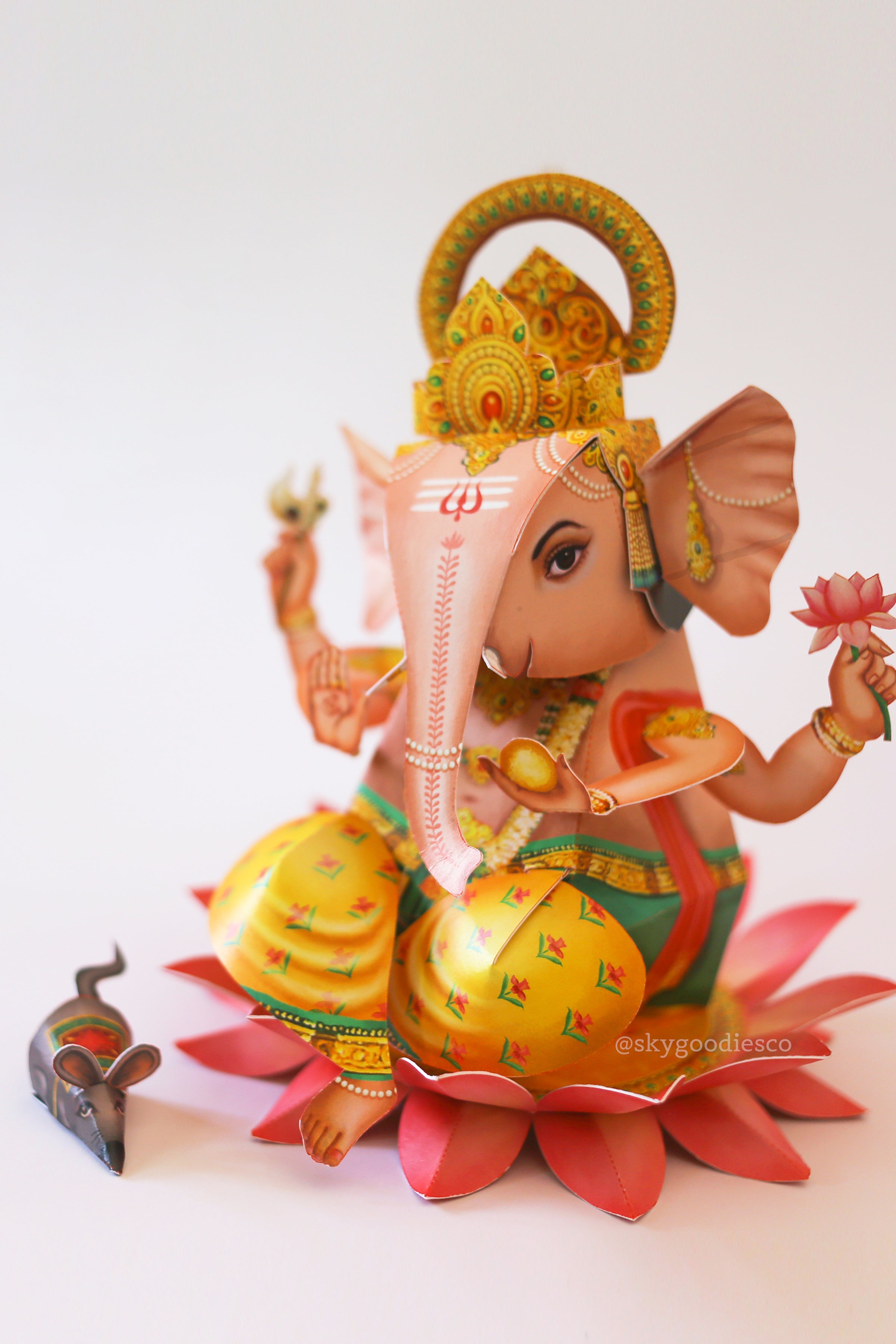Ganesha DIY Paper Craft Kit: Eco-friendly Ganpati Bappa idol